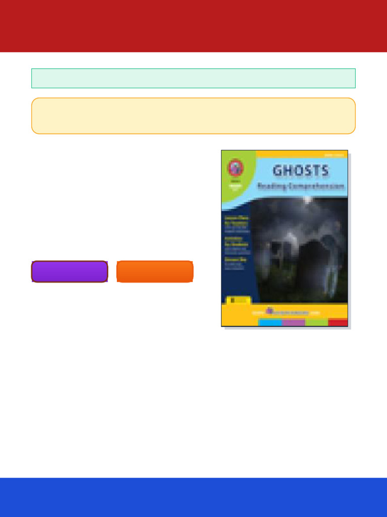 Ghosts Reading Comprehension Novel Study GR 3 7 Reading Comprehension ...