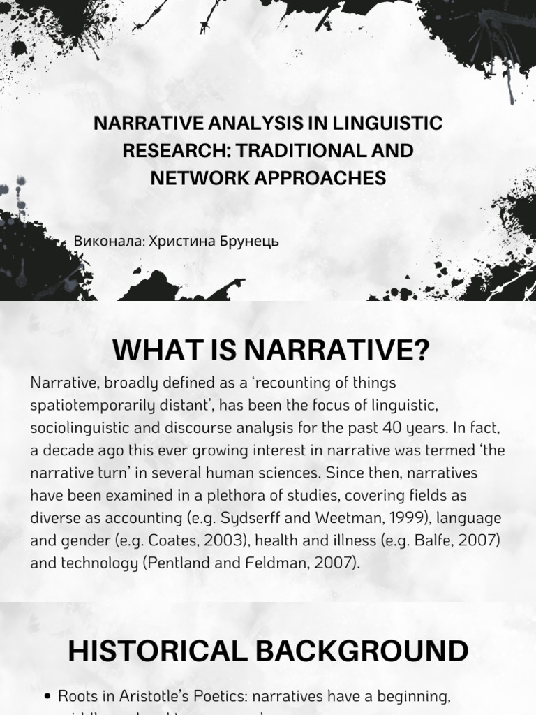 Narrative Analysis in Linguistic Research | PDF | Narrative | Linguistics