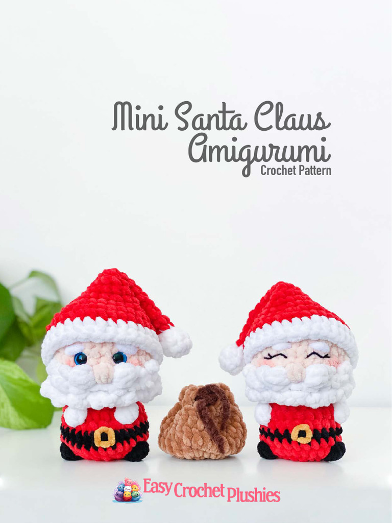 Mini Santa Claus amigurumi Crochet Pattern | PDF | Crochet | Amigurumi