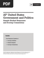 AP U.S Government and Politics: Scoring Rubric | PDF | Evidence | Thesis