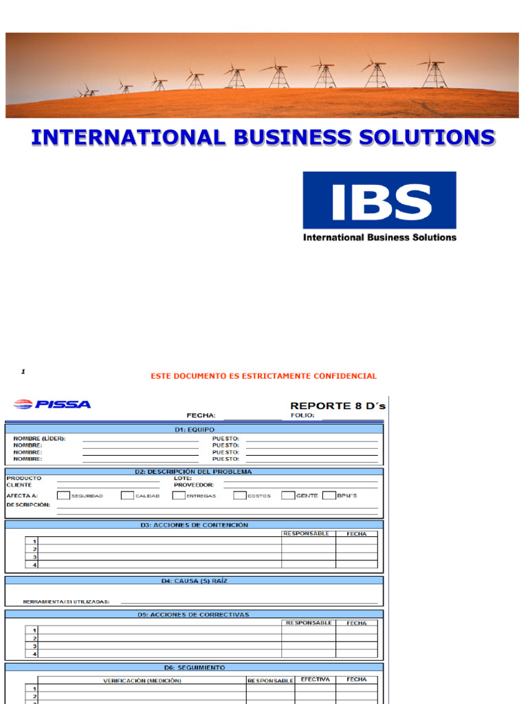 Formato 8D's PDF | PDF