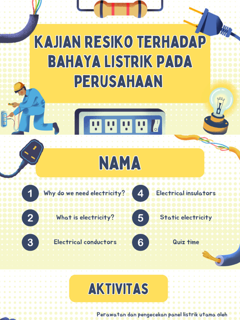 Electricity Physics Presentation in An Illustrative Style | PDF