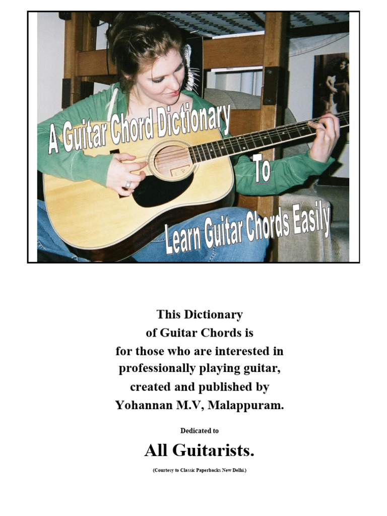 Guitar Chords Dictionary | PDF