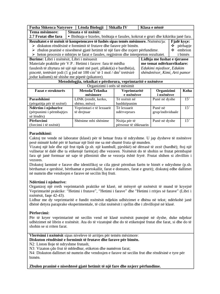2.8 Frutat Dhe Farat | PDF