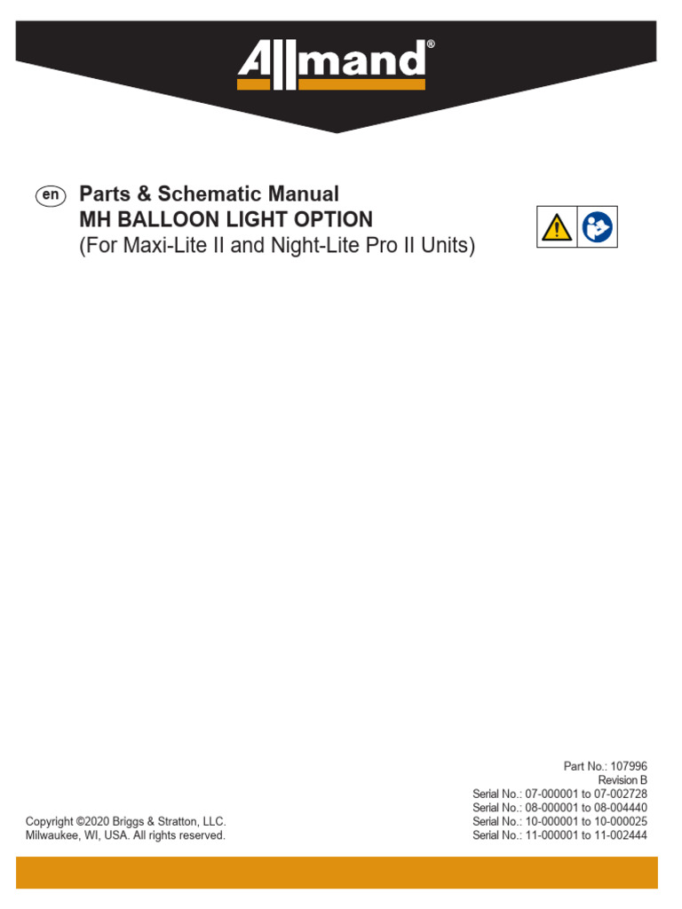 MH Balloon Light Parts Catalog | PDF | Nut (Hardware) | Manufactured Goods