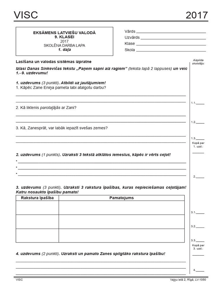 9kl Latviesu Val 2017-1 | PDF