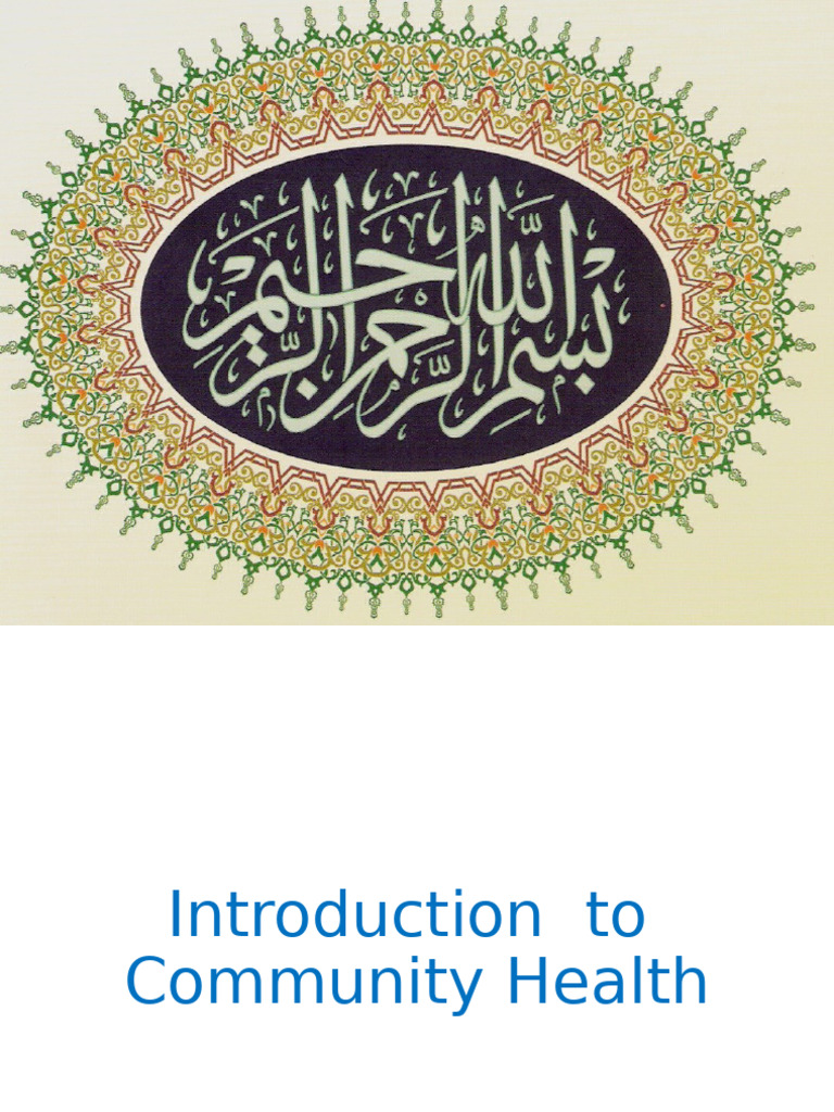 Introduction To Community Medicine | PDF | Public Health | Well Being
