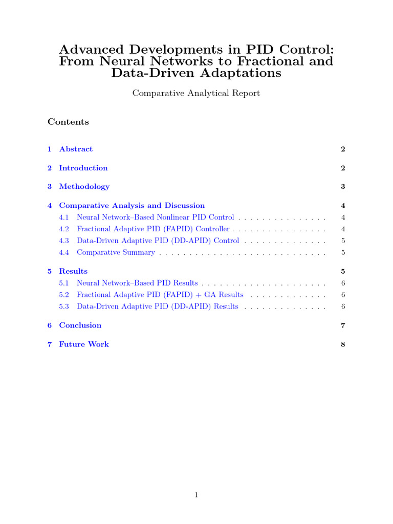Advanced Developments in PID Control: From Neural Networks To ...