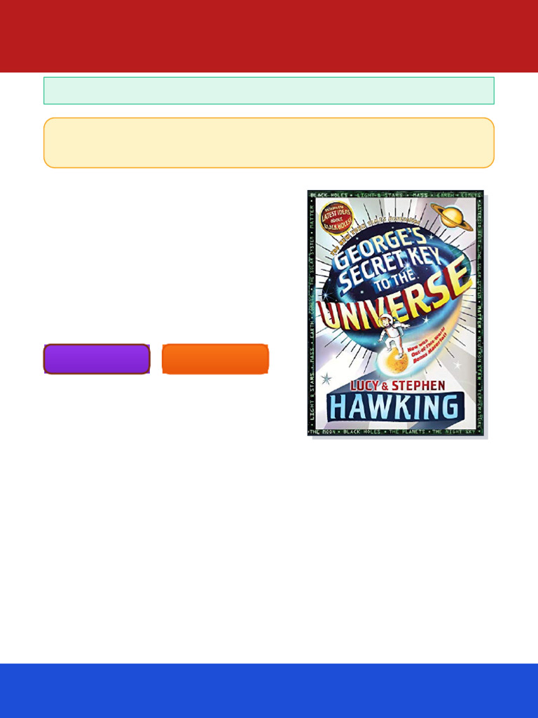 George s Secret Key to the Universe Stephen Hawking ebook no-delay ...