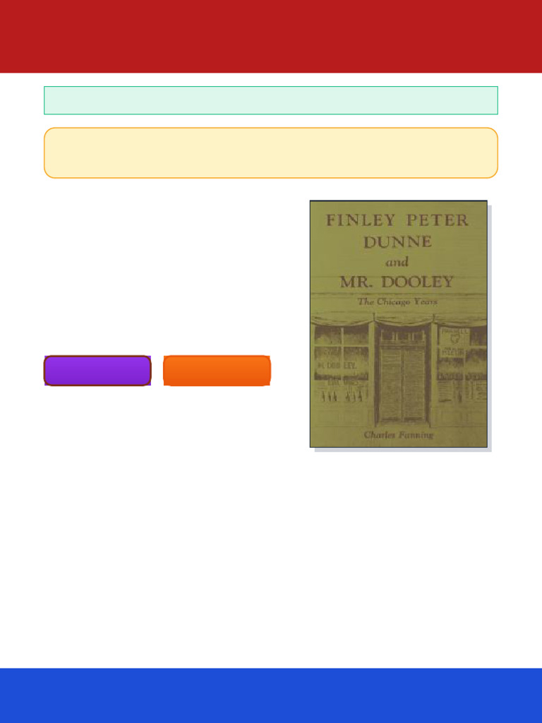 Finley Peter Dunne and Mr Dooley The Chicago Years 1st Edition Charles ...