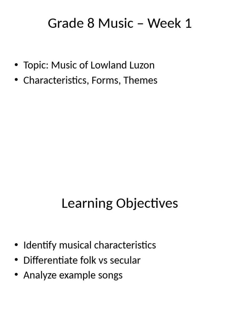 Grade 8 Music & Arts Curriculum Overview | PDF