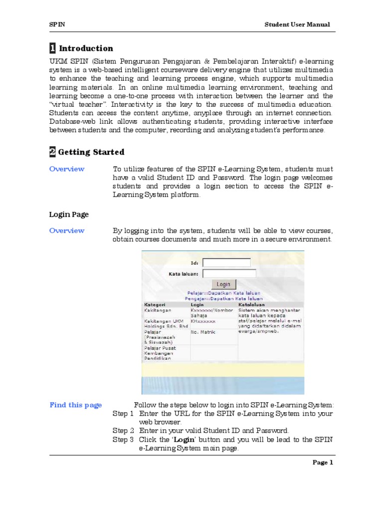 Spin Student User Manual | PDF | Internet Forum | Email