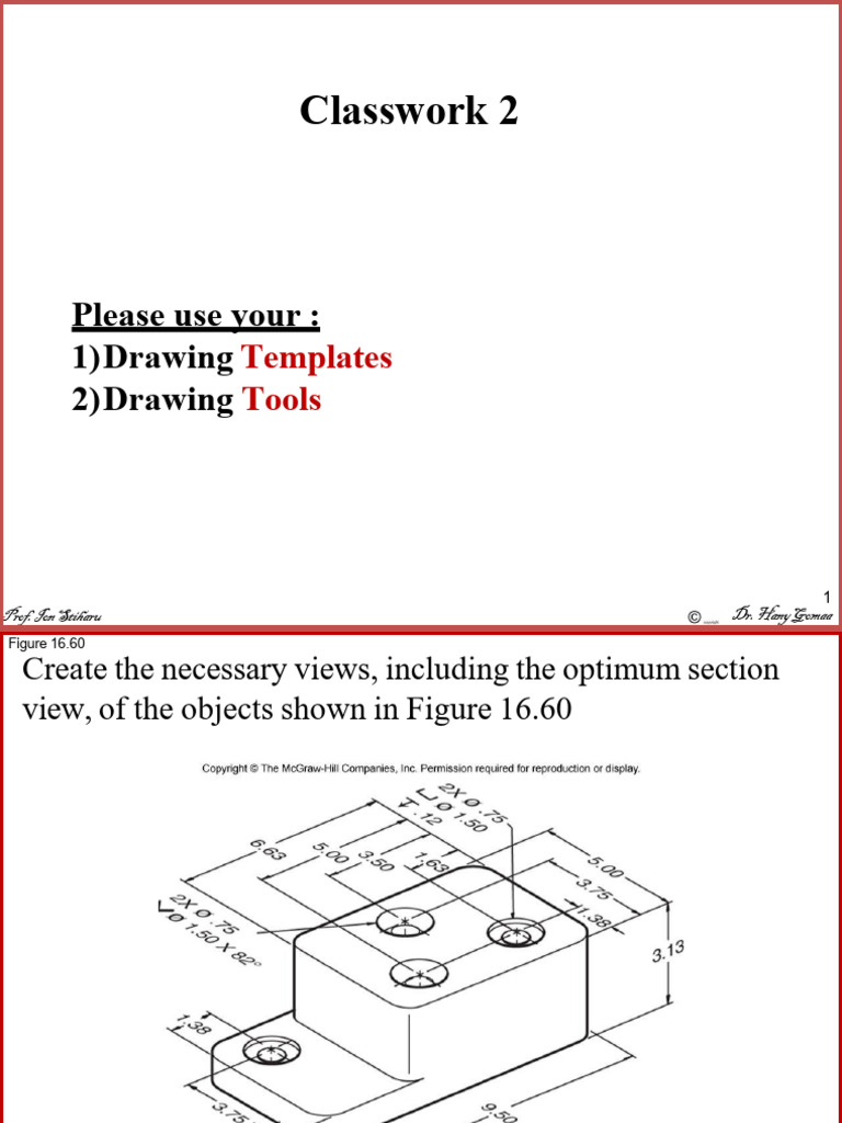 Technical Drawing Assignment Overview | PDF