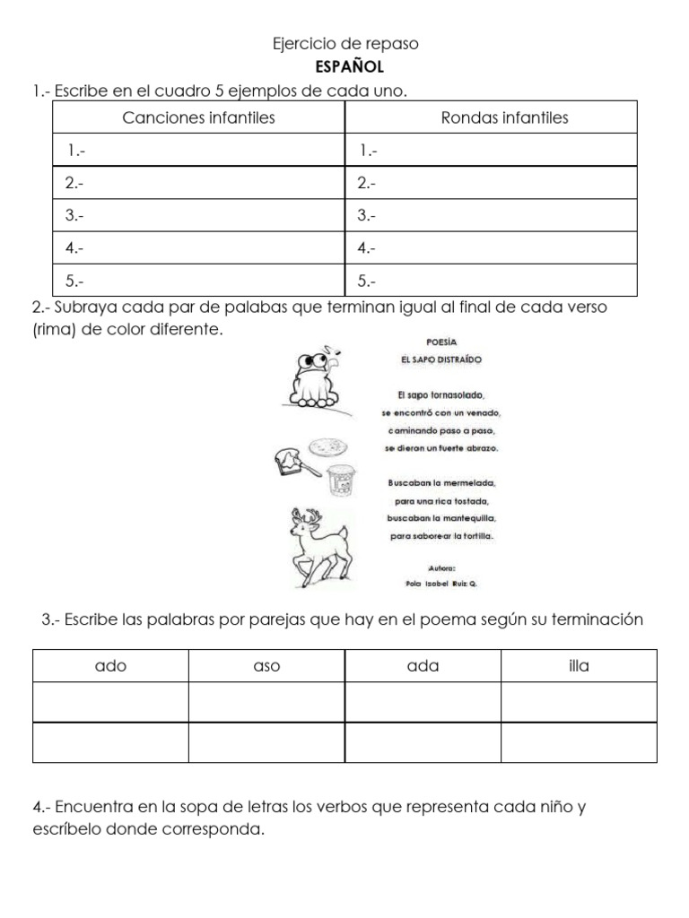 Actividades de Repaso Primer Grado | PDF