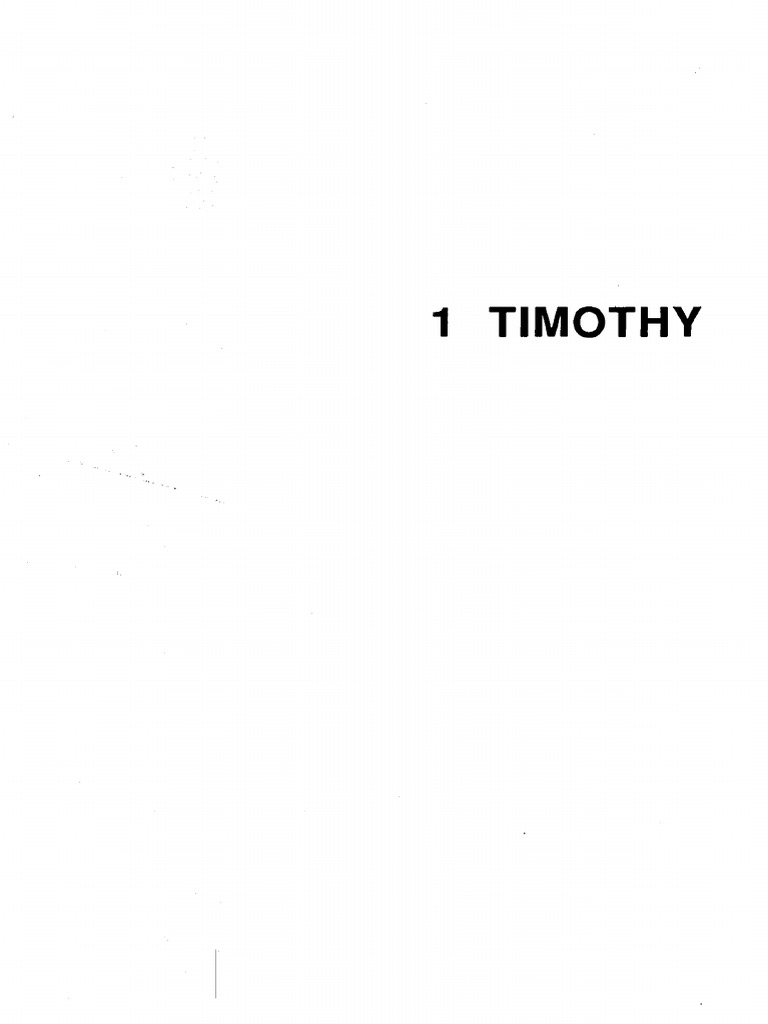 1st Timothy - Haltom and Booker | PDF | Saint Timothy | Paul The Apostle