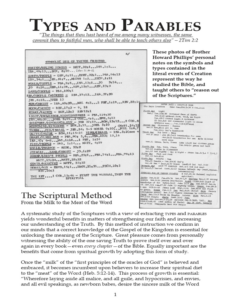 Bible Dictionary Types and Parables | PDF | Jesus | Allegory