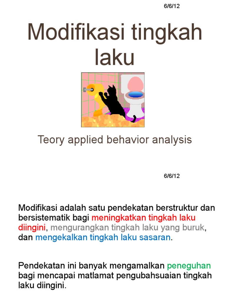Modifikasi Tingkah Laku | PDF