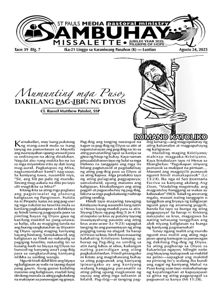 Sambuhay (August 10, 2025) | PDF