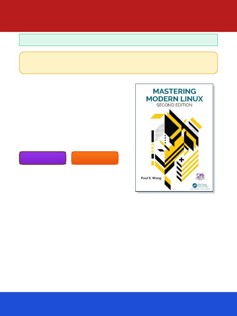 Mastering Modern Linux 2nd Edition Paul S. Wang ebook signature edition | PDF | World Wide Web ...