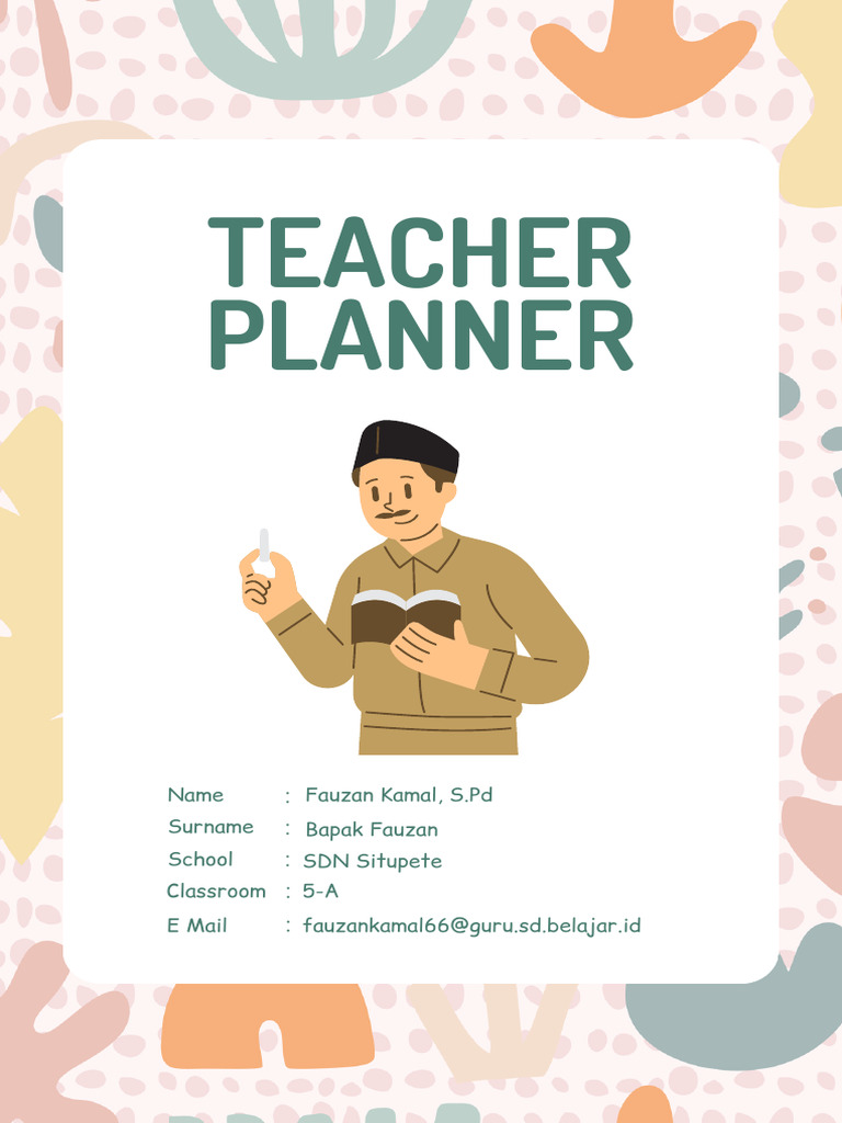 Cover Teacher Planner | PDF