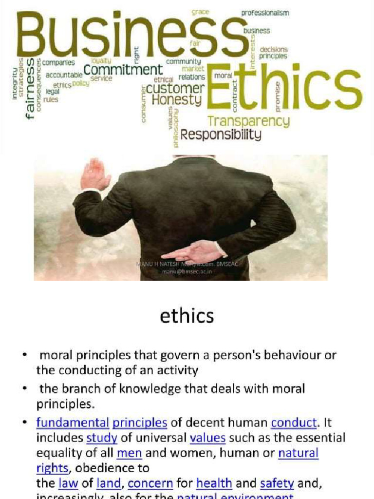 Busethics-Ppt-1 Learning Material Business Ethics | PDF