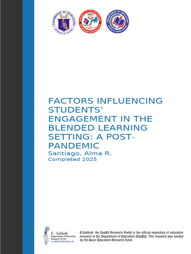 Factors Affecting Student Engagement in Blended Learning | PDF ...