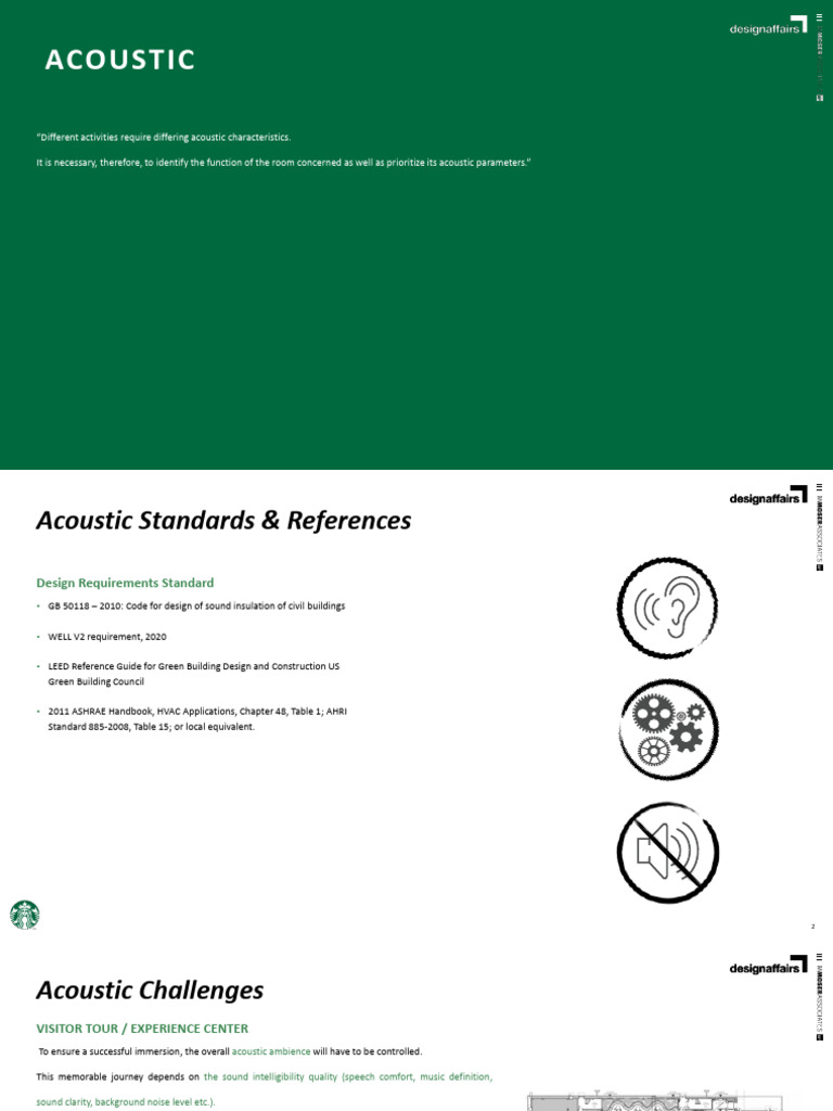 Acoustic Design Challenges and Solutions | PDF | Sound | Noise