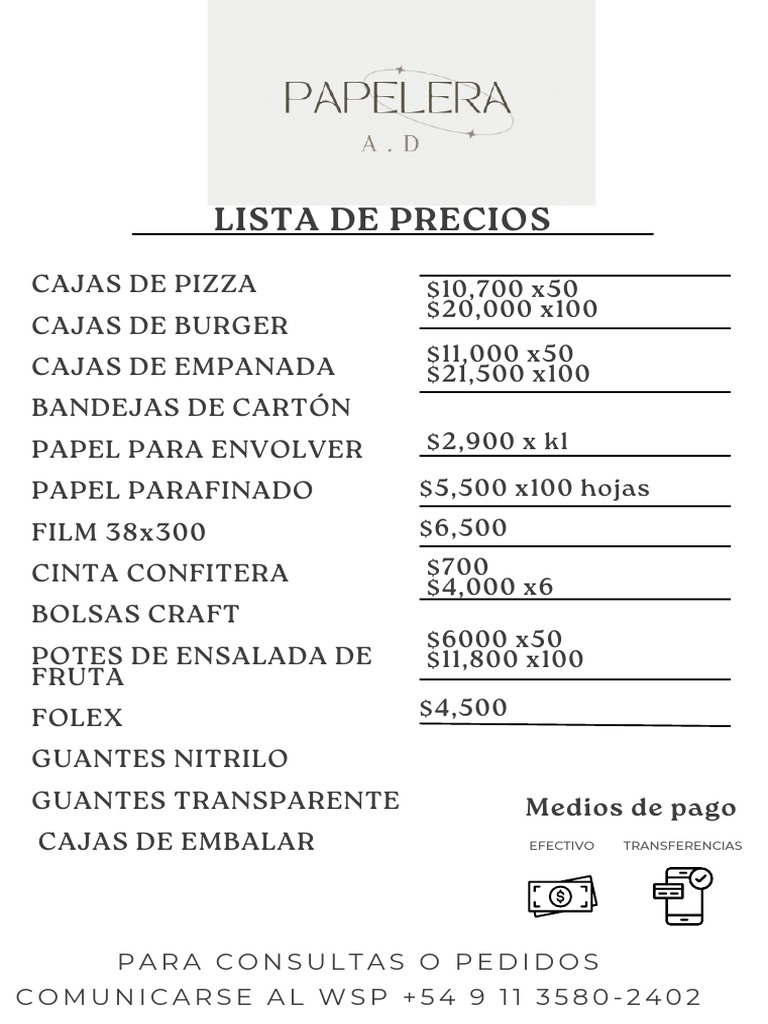 Documento A4 Lista de Precios Sal%C3%B3n de Belleza Floral Beige y Rosa ...