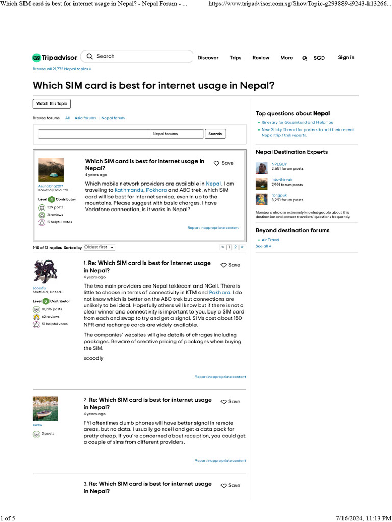 Which SIM Card Is Best For Internet Usage in Nepal - Nepal Forum ...