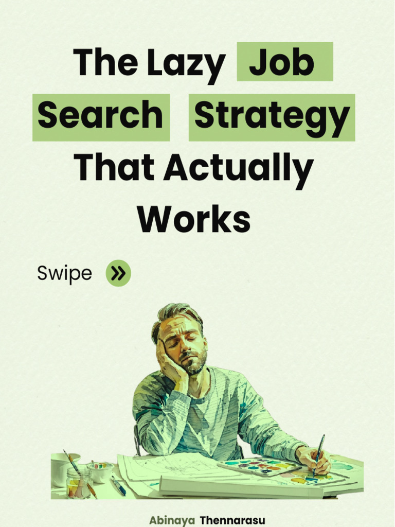 5 Lazy Job Strategy To Follow 1744082277 | PDF | Recruitment | Linked In