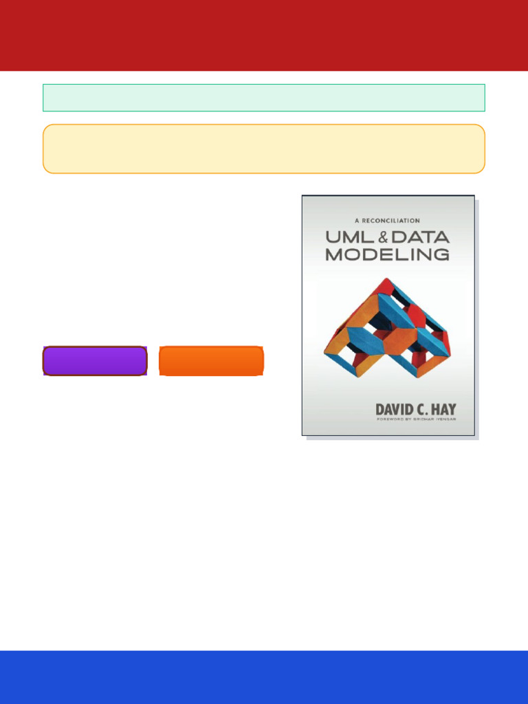 UML and Data Modeling A Reconciliation First Edition David C. Hay ebook ...