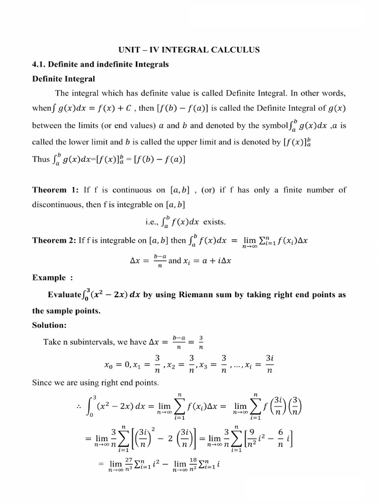 Unit-4 Integral Calculus | PDF