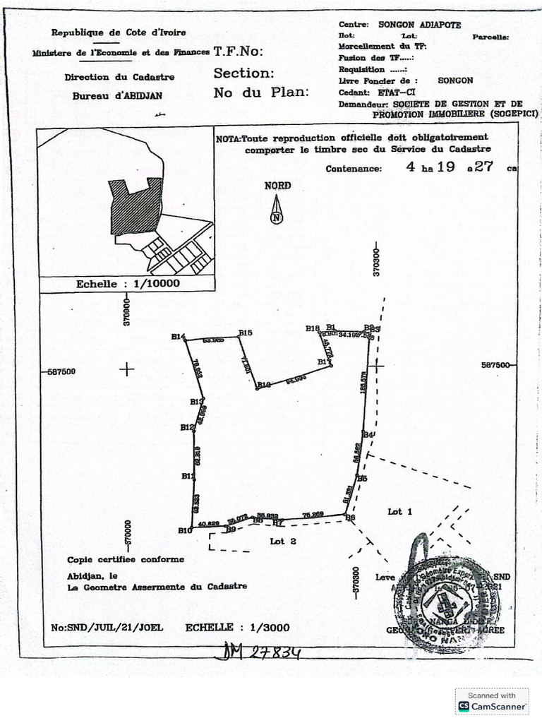 Extrait Topographique | PDF