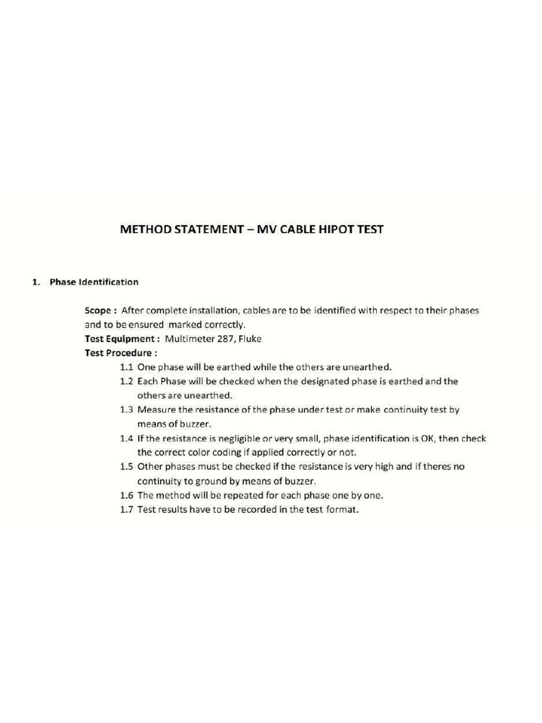 MV Cable Testing 2025-12-02 110708 | PDF