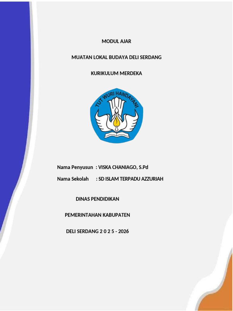 Modul Ajar Tari Piso Surit Deli Serdang | PDF