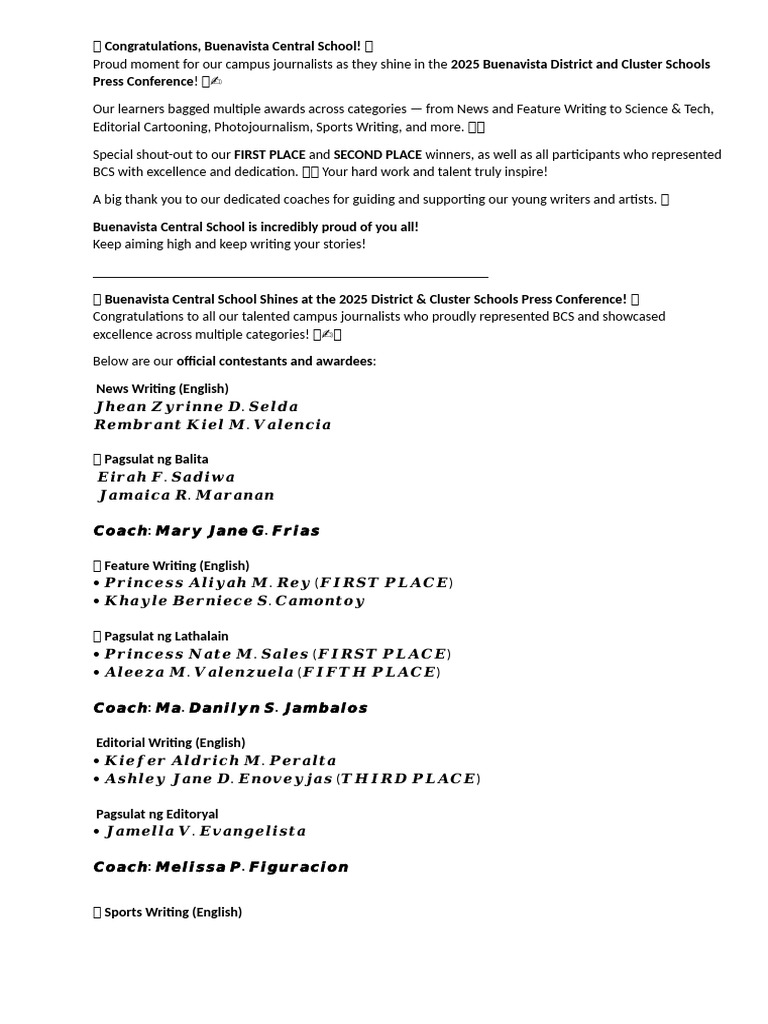 FB Caption For Journalism | PDF | Journalism | Human Communication