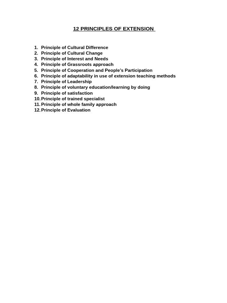 Principle of Extension | PDF