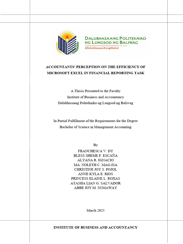 Research Final Output | PDF | Microsoft Excel | Sampling (Statistics)
