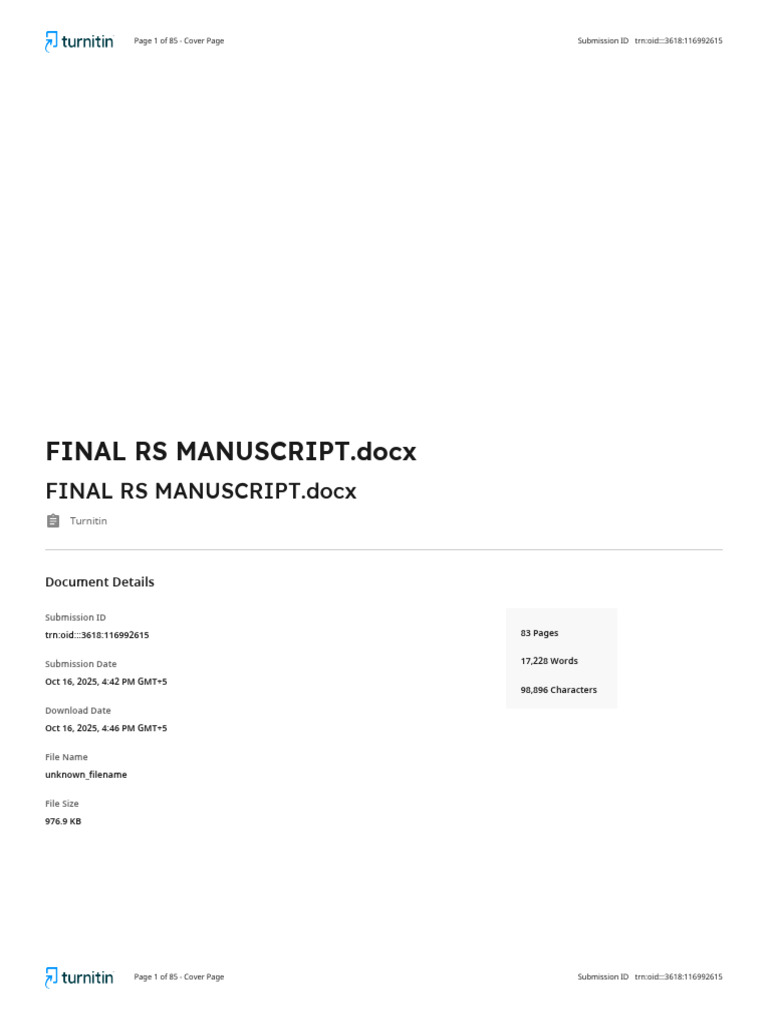 Ai Final Rs Manuscript - Docx 2 | PDF | Microsoft Excel | Artificial ...