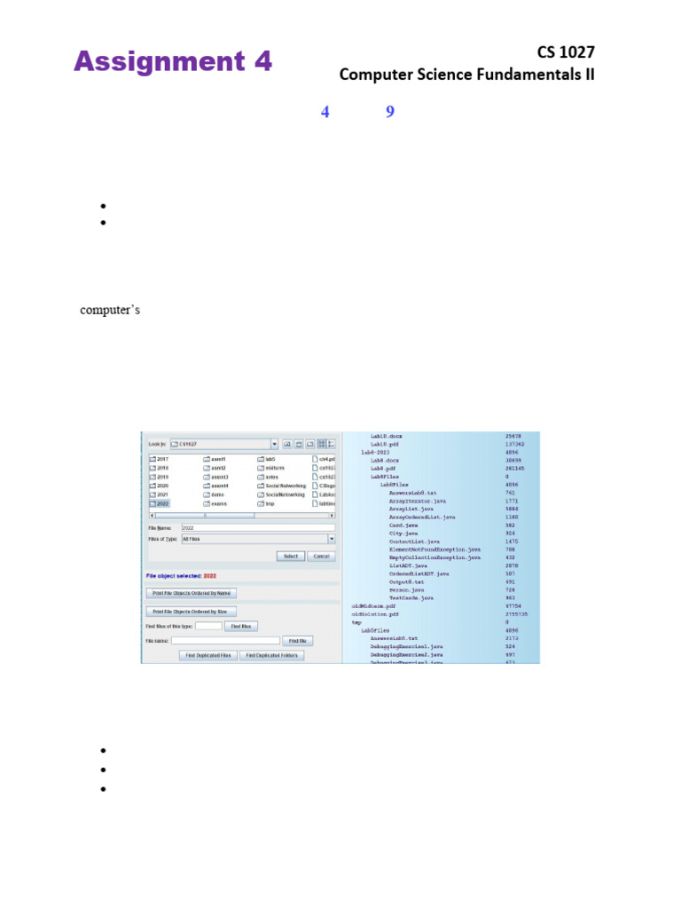 Assignment 4 | PDF | Computer File | Class (Computer Programming)