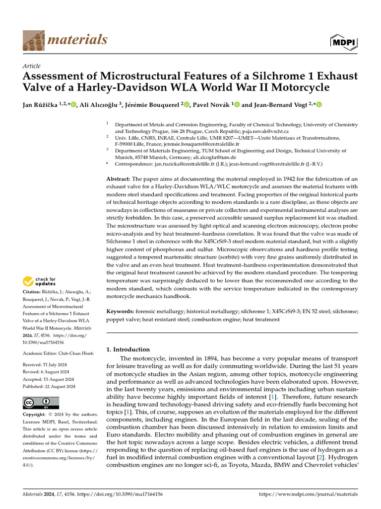Microstructural Analysis of Silchrome 1 Valve | PDF | Extrusion | Forging