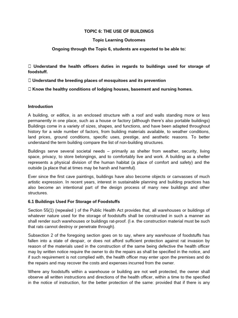 USE OF BUILDING | PDF | Building