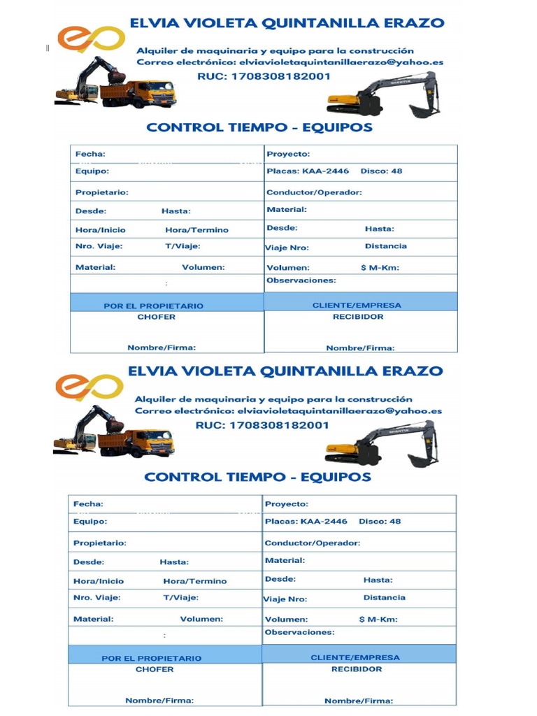 Hoja de Control | PDF