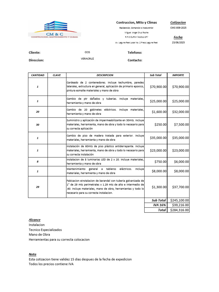 CMC 009 2025 CCIS Tableros | PDF