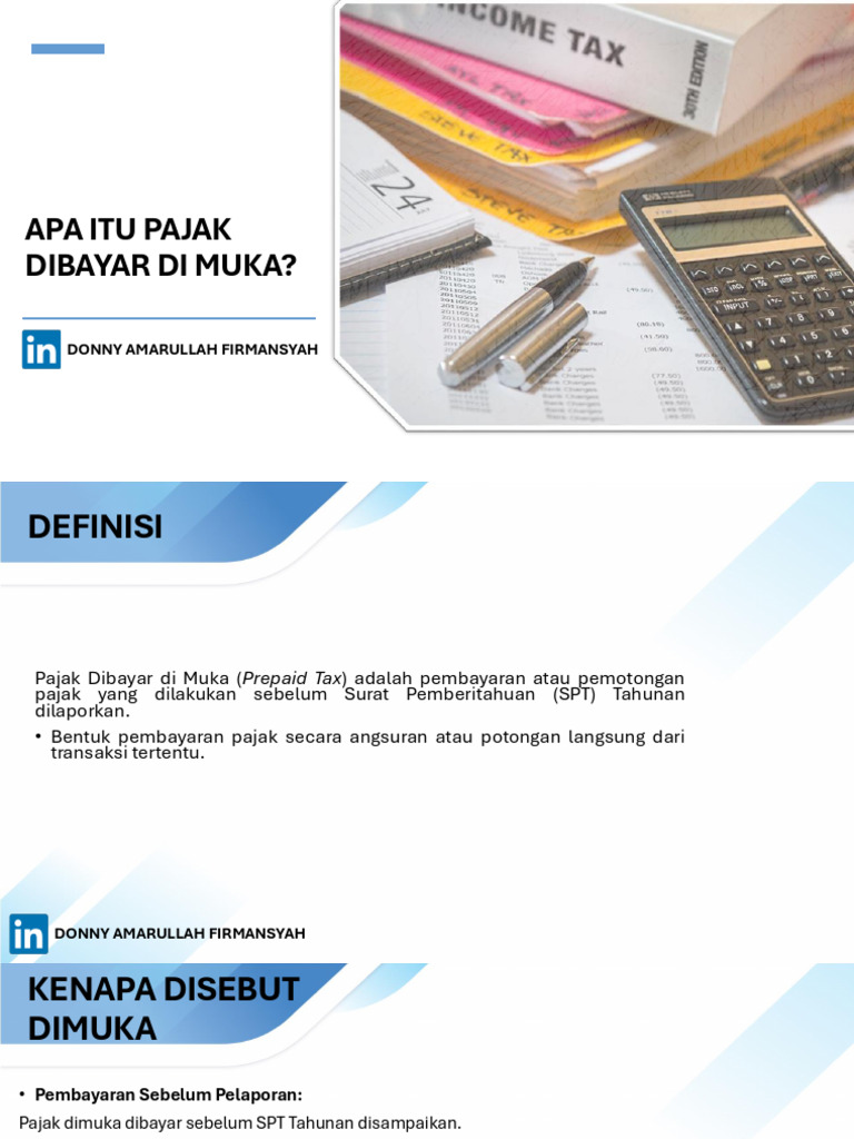 Apa Itu Pajak Dibayar Di Muka | PDF