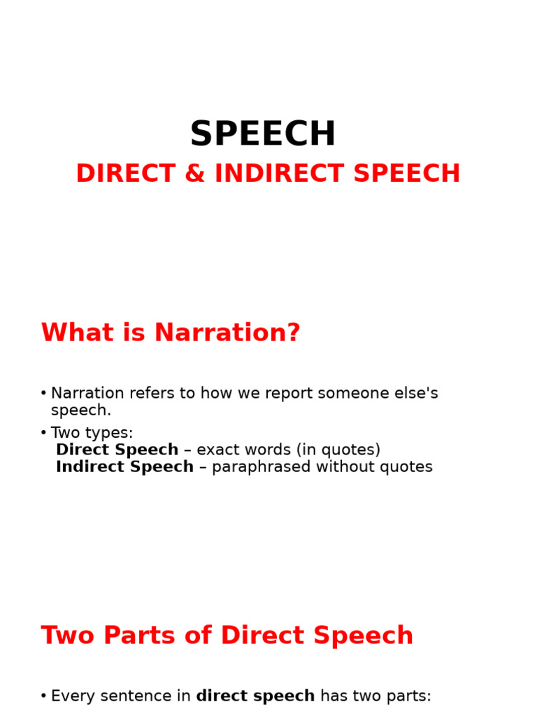 Speech Main | PDF