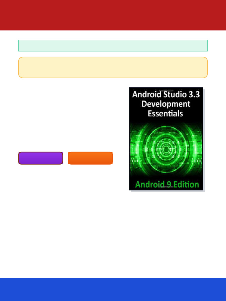 Android Studio 3 3 Development Essentials Android 9 Edition Developing ...