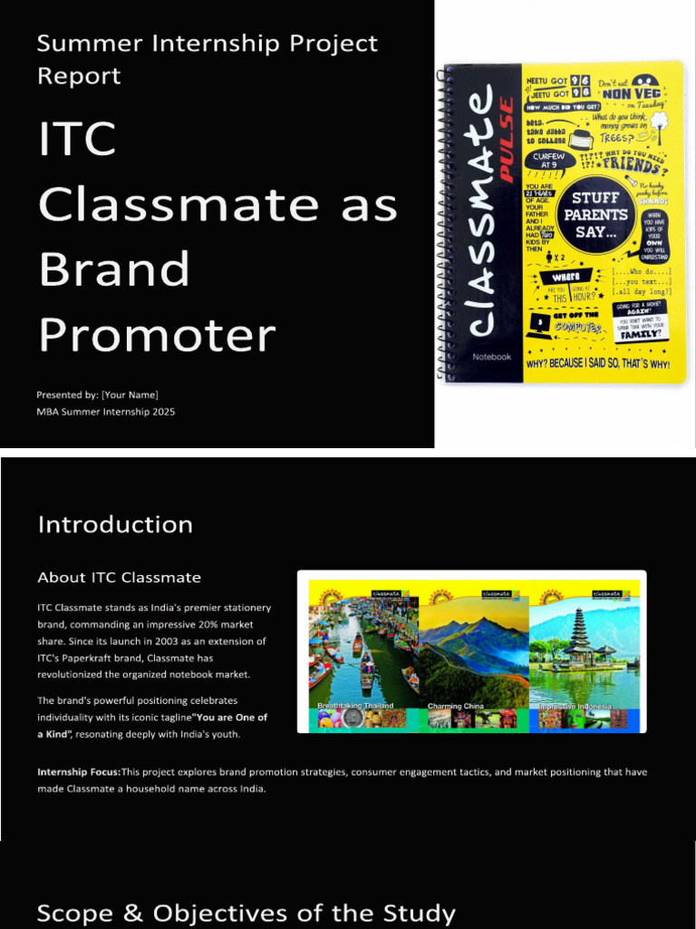 Summer Internship Project Report ITC | PDF