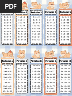 Tabel Perkalian 1-10 Lengkap | PDF