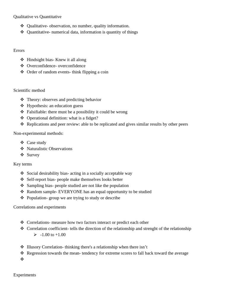 Qualitative vs Quantitative Research Methods | PDF | Experiment ...